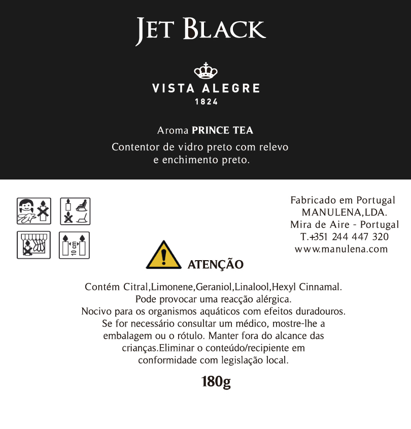 Caixa com Vela Perfumada - Linhas Jet Black | Vista Alegre